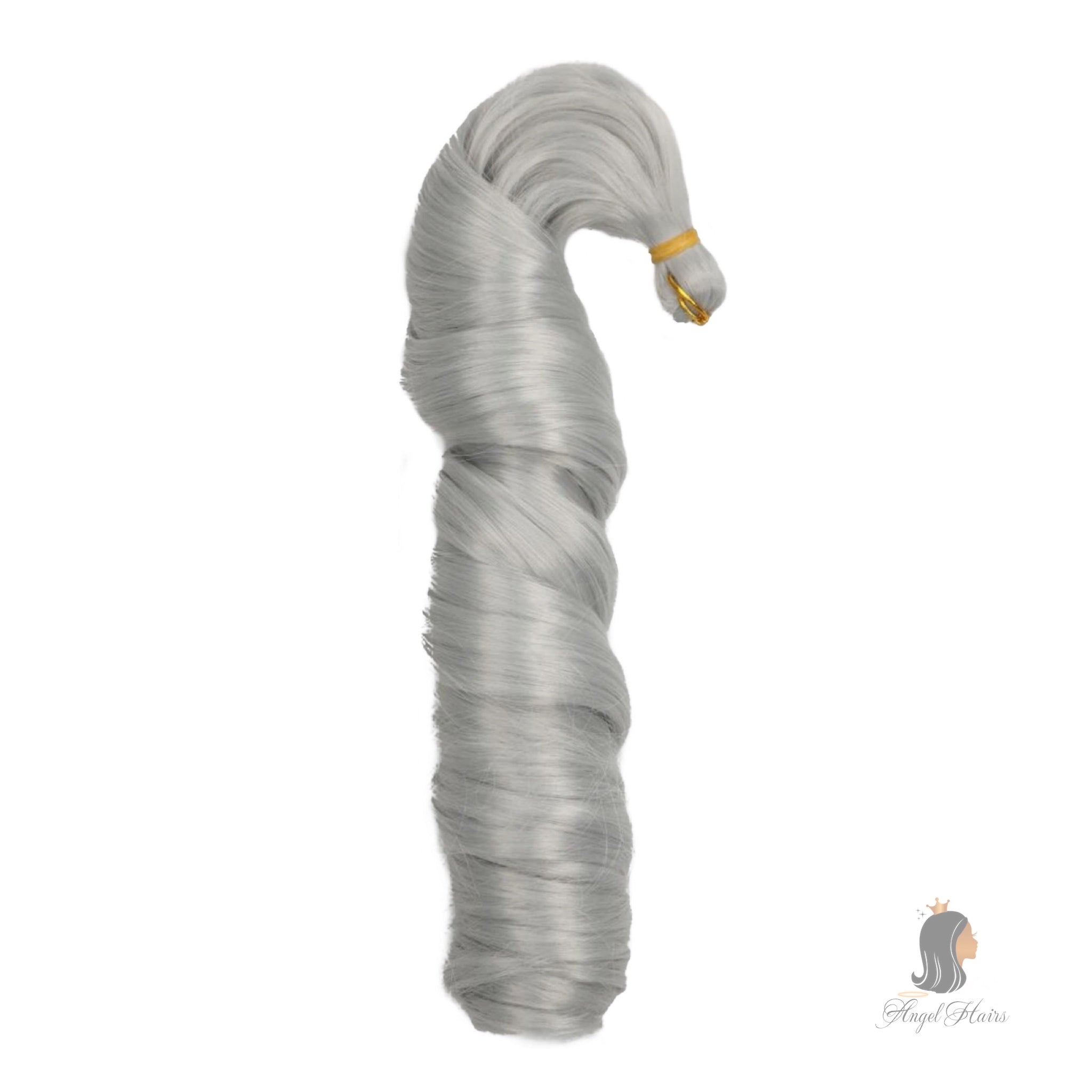 24” Velvet Grey French Curl Braiding Hair – Angel Hairs